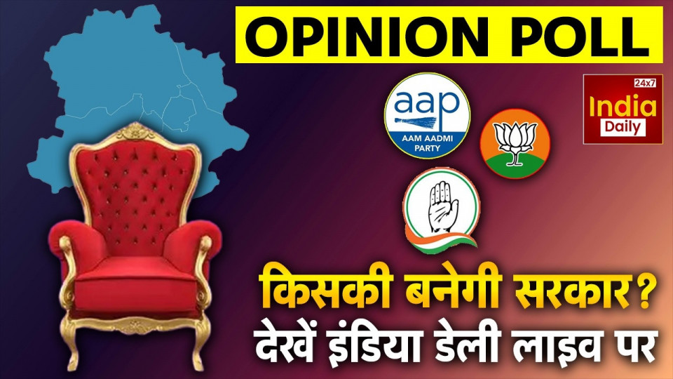 Delhi Assembly Election 2025 Opinion Poll: ओपिनियन पोल में आप को भारी बहुमत, 50 से 55 सीट आने का ...